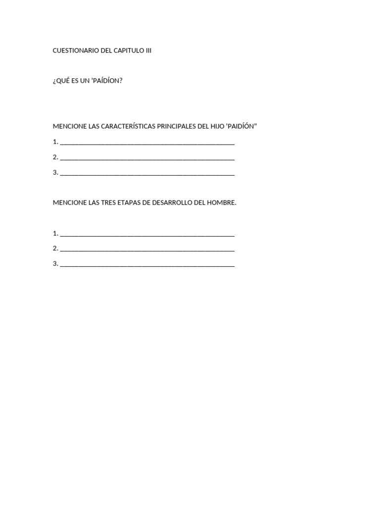 Cuestionario Del Capitulo III | PDF | Negocios