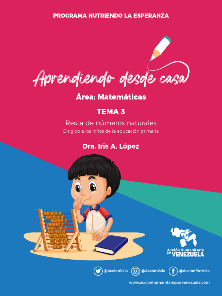 Aprendiendo Desde Casa-Mate3 | PDF | Sustracción | Número natural