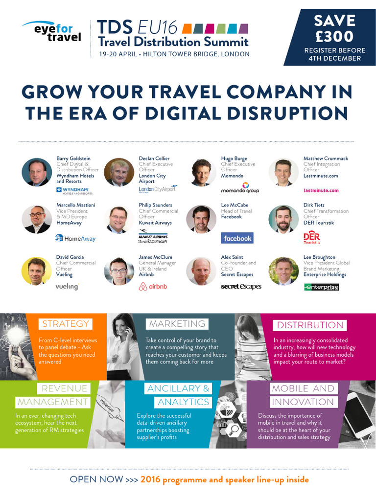 TDS Europe 2016 Brochure | PDF | Marketing | Mobile App