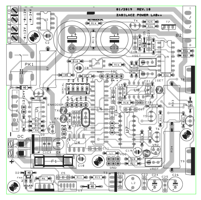 Zasilacz - Dac v18 - Pcb Bottom Montaї | PDF