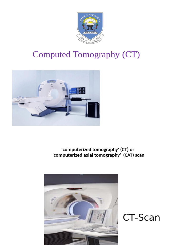 MI CT Lec 06 | PDF | Ct Scan | Tomography