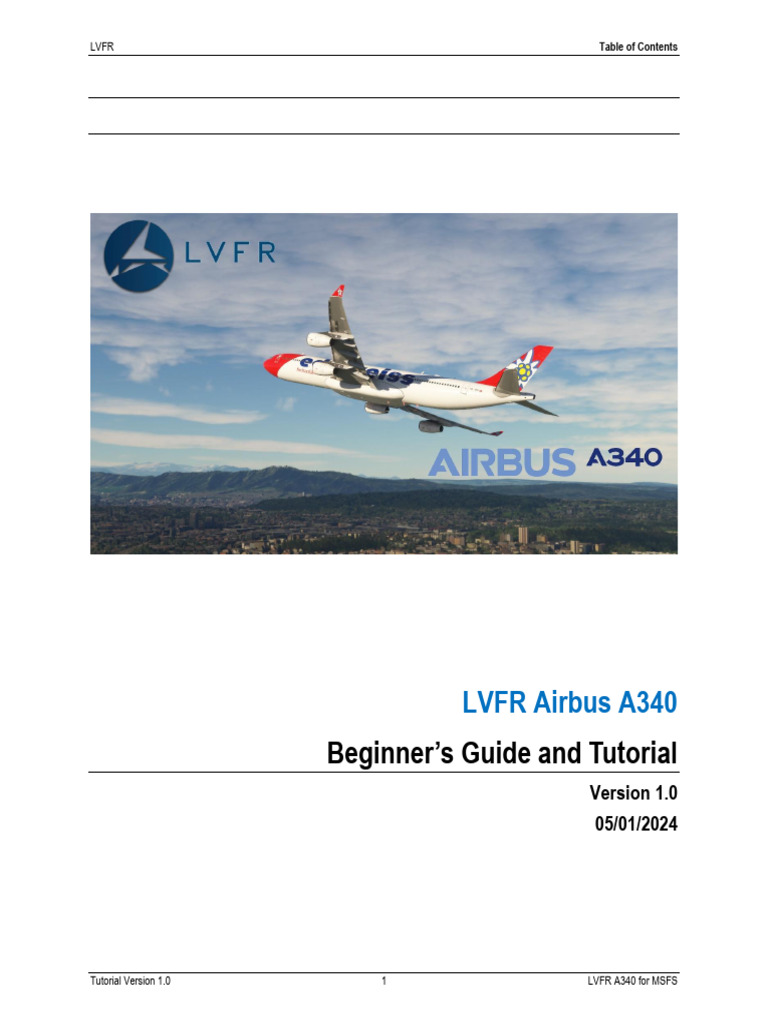 LVFR A340 Tutorial 1.0 | PDF | Aerospace Engineering | Aviation
