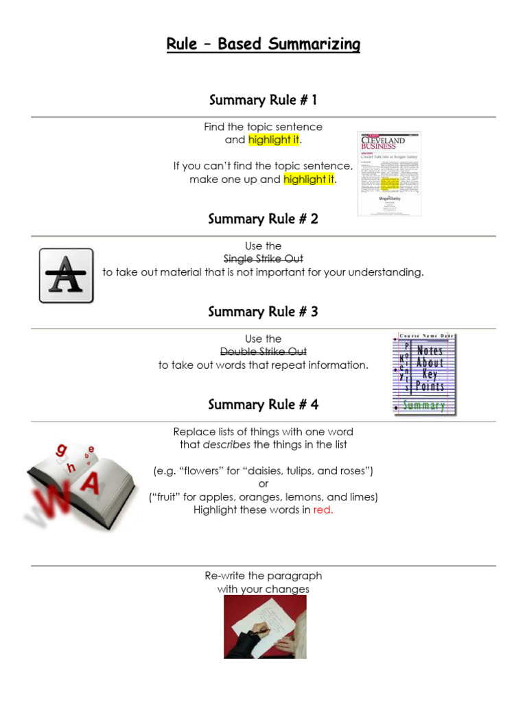 Summarizing Rules | PDF