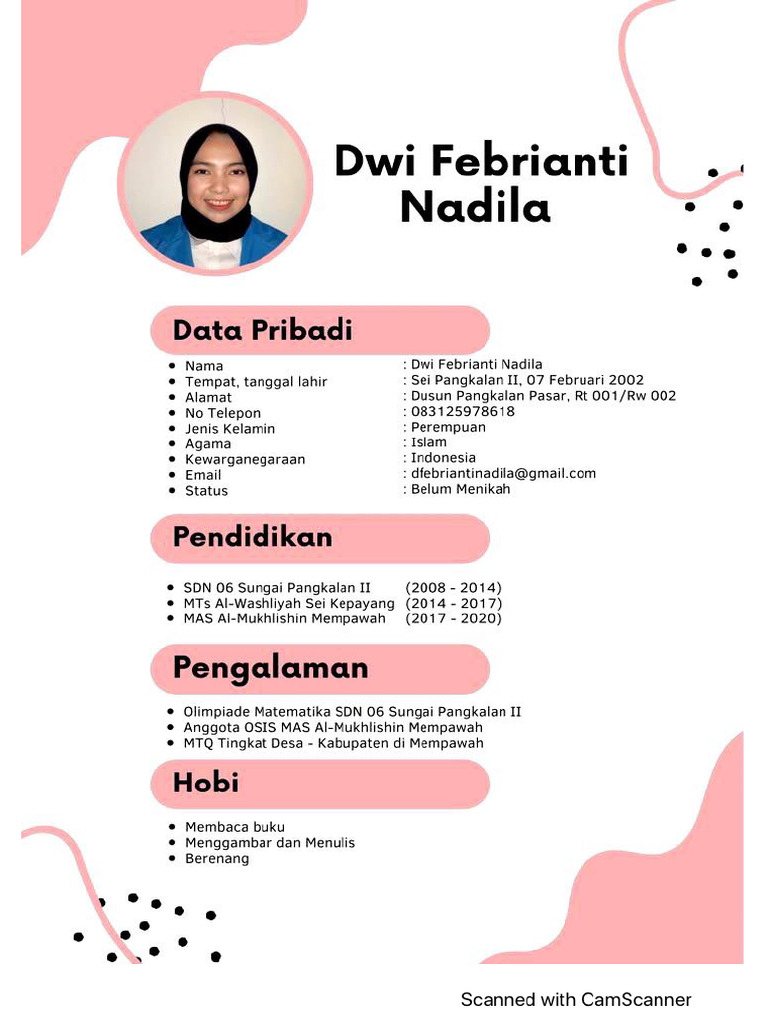 CV Dwi | PDF