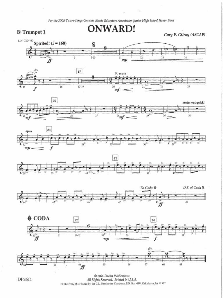 Onward Trumpet 1 | PDF