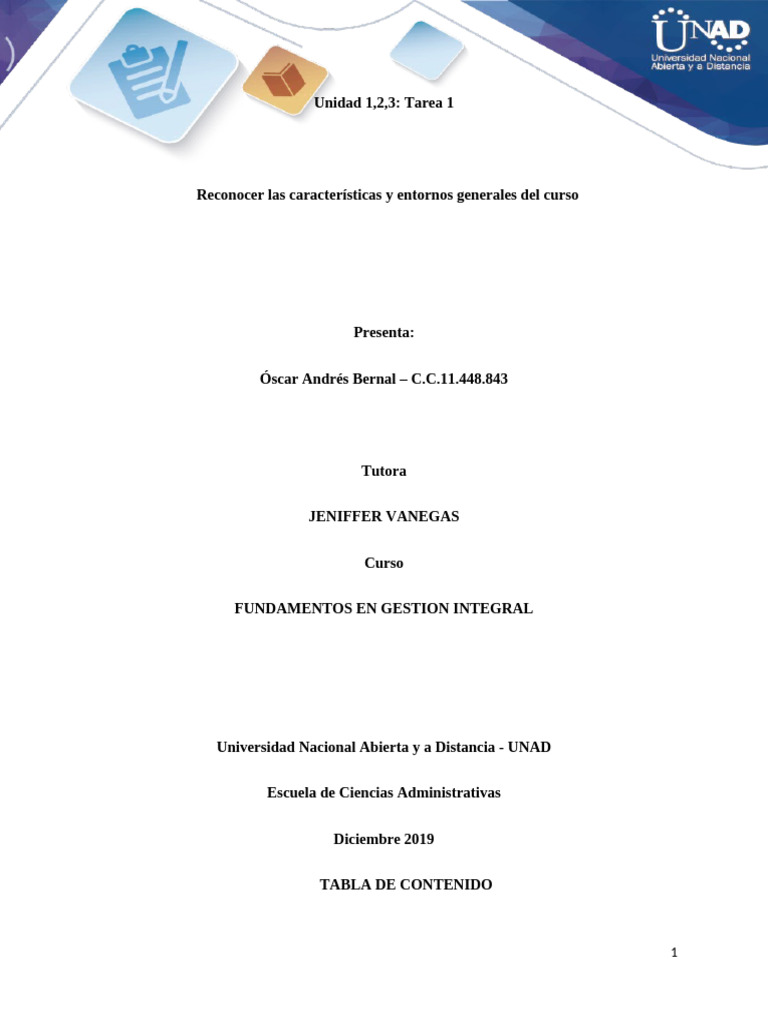 Tarea 1 Oscar Bernal | PDF | Presupuesto | Evaluación Tarea 1 Oscar Bernal | PDF | Presupuesto | Evaluación