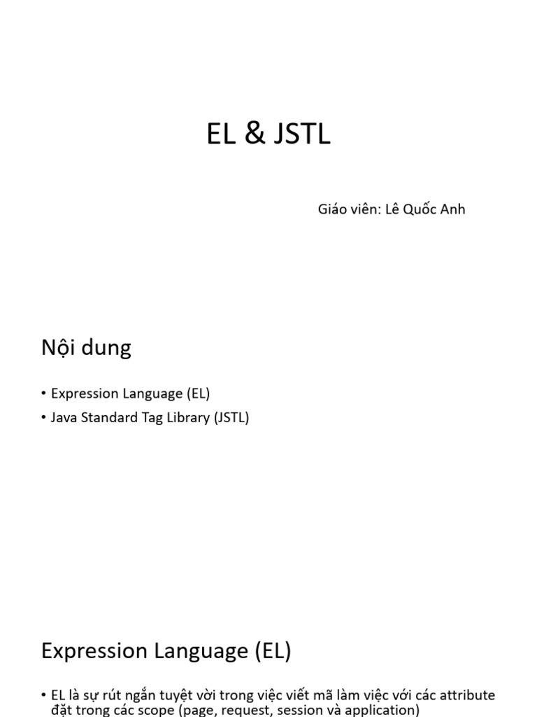 El JSTL | PDF