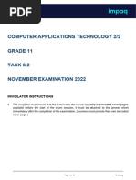 CAT Grade 11 Term 3 Practical | PDF