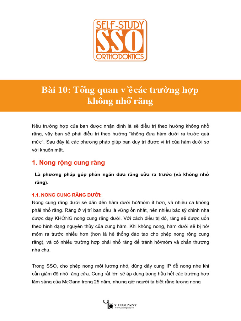 P10-Tong Quan Ve Cac Truong Hop Khong Nho Rang | PDF