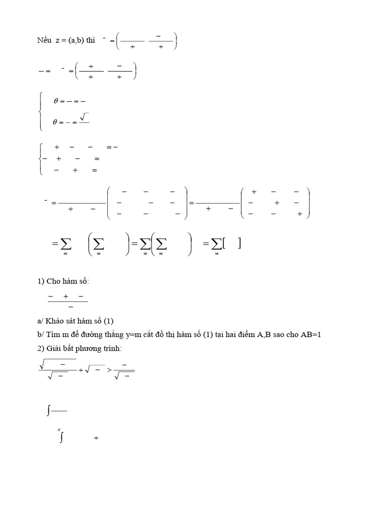 Bai Tap Equation | PDF