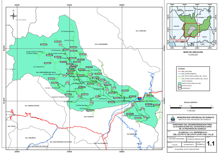 Mapa del Distrito de Santa María del Valle | PDF