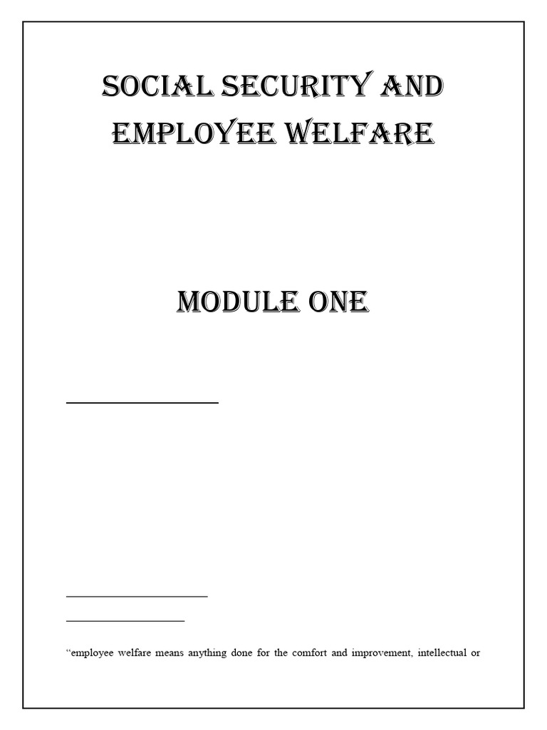 Employee Welfare in Healthcare Settings | PDF | Employment | Trade Union
