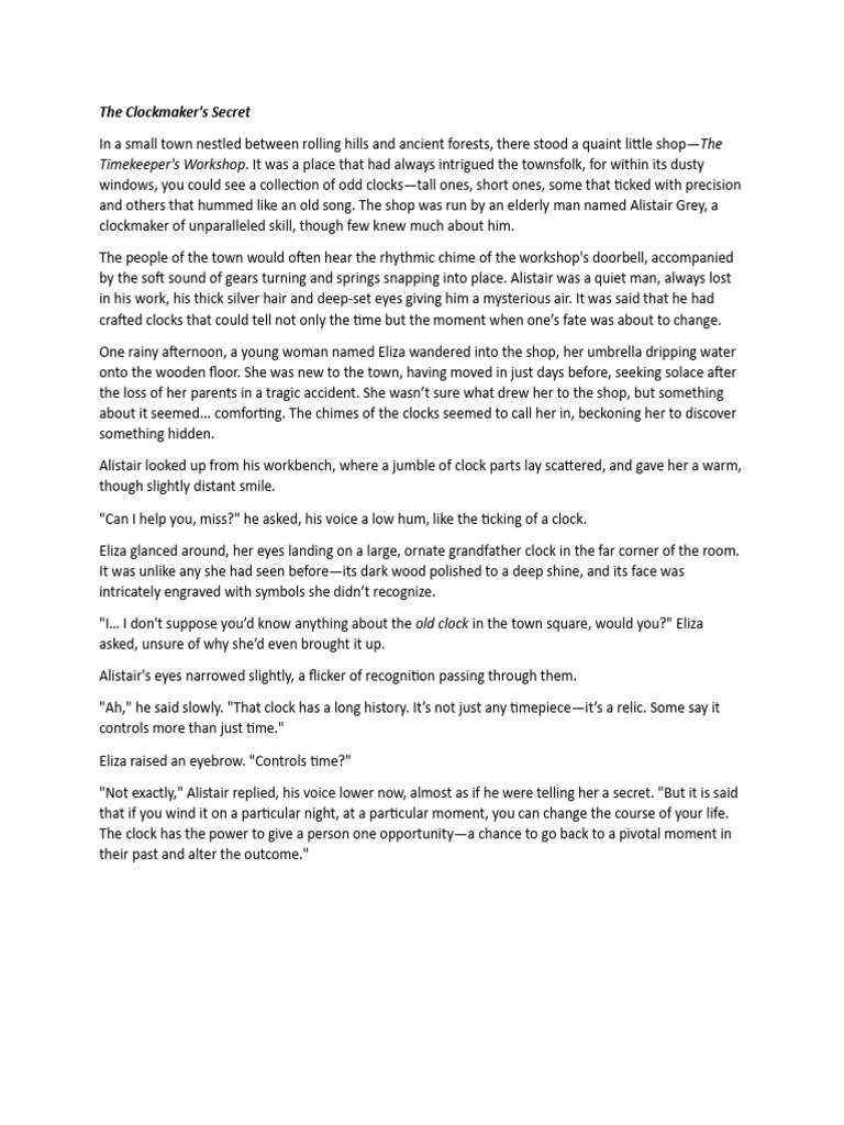 The Clockmaker | PDF