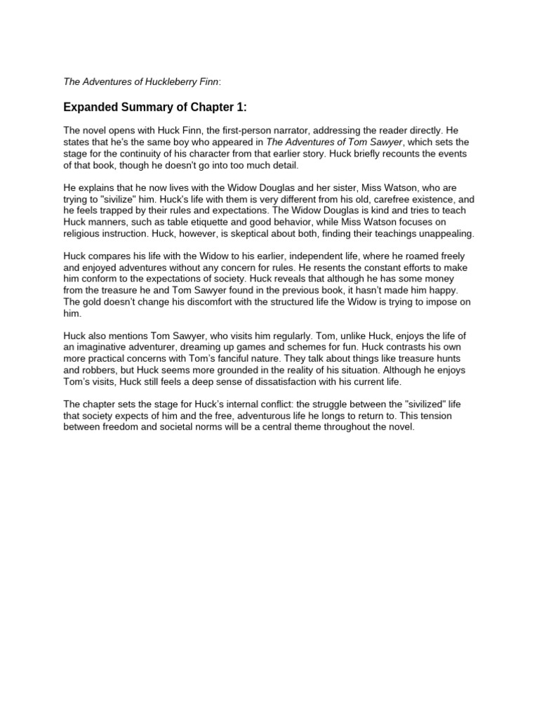 The Adventures of Huckleberry Finn | PDF