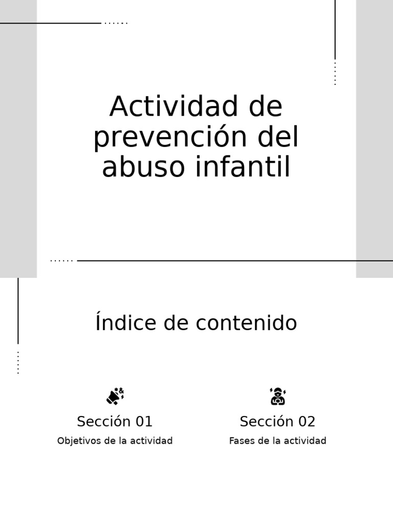 ES Child Abuse Prevention Activities by Slidesgo | PDF