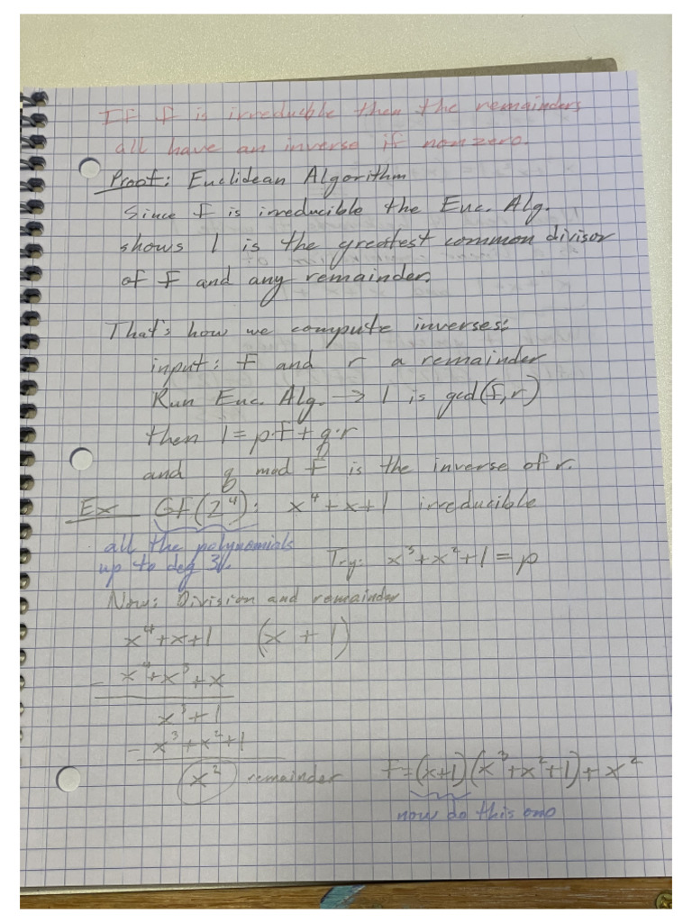 Math 445 Euclidean Algorithm Proof Pdf 1196