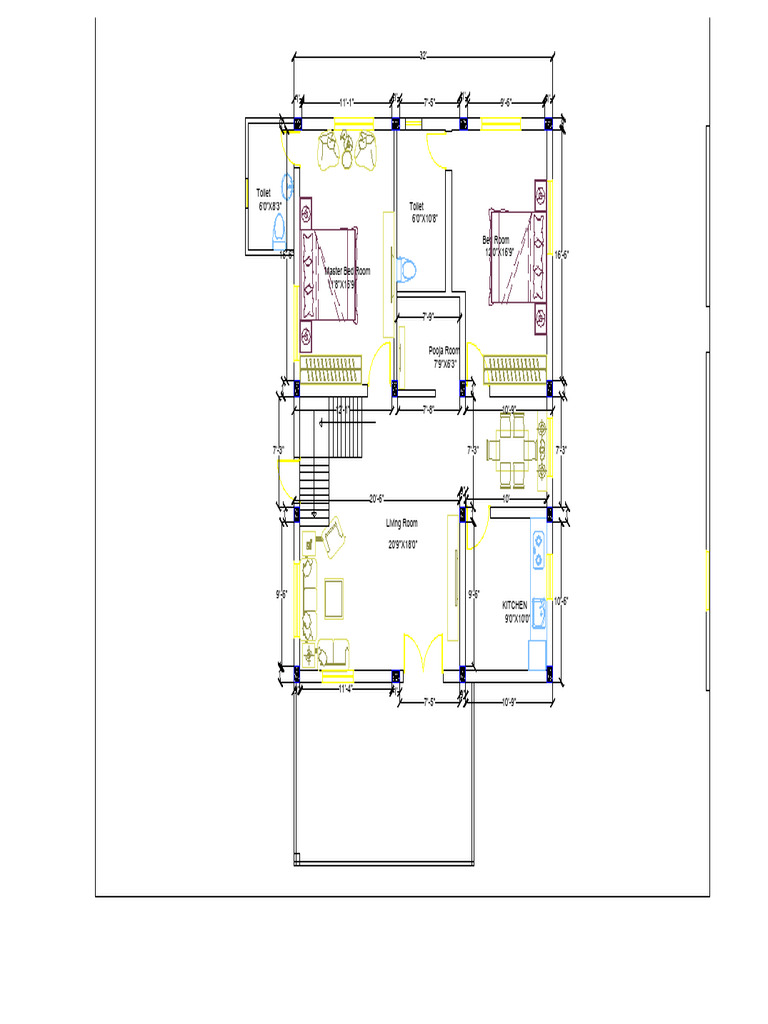 Uv 37x32.OP3 2BHK-Layout2 | PDF