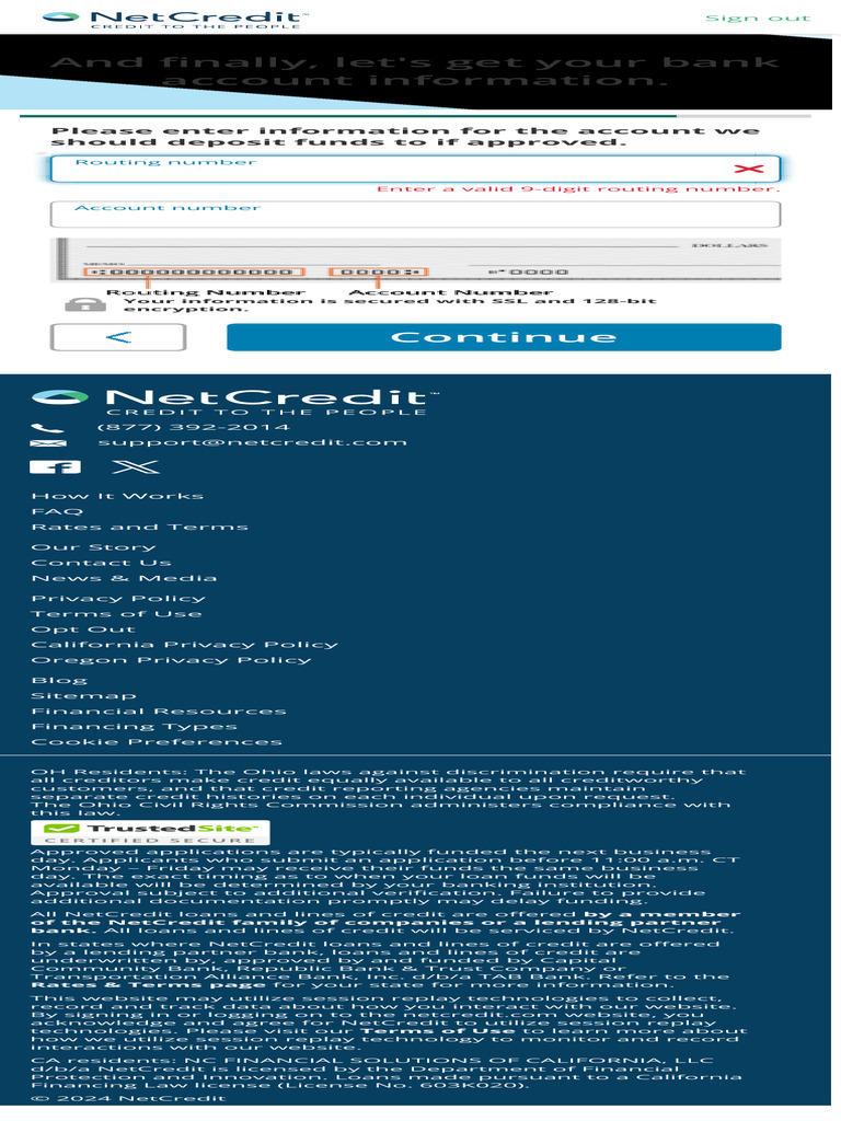 NetCredit Account Home | PDF | Banks | Credit