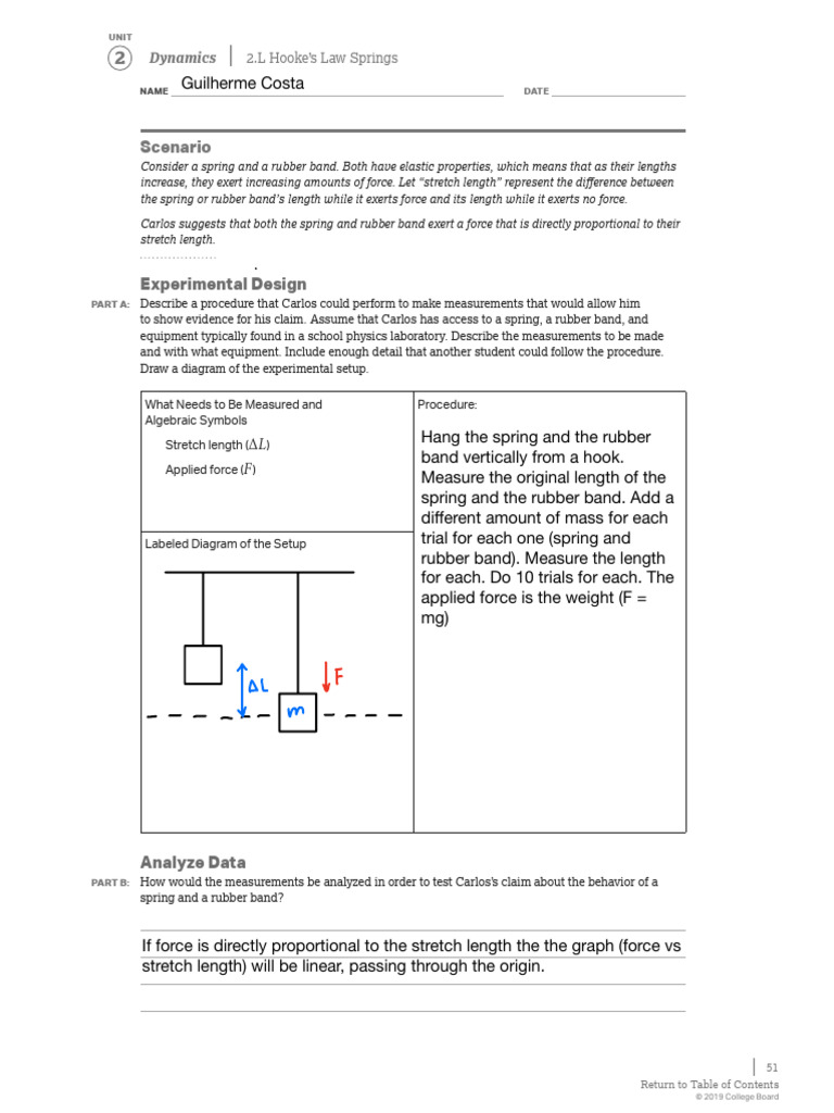 2L Hooke s Law Spring | PDF | Nature | Physics
