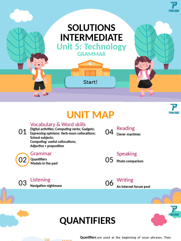 Solutions Intermediate - Unit 5B - Technology (Grammar) | PDF | Noun | Grammatical Number