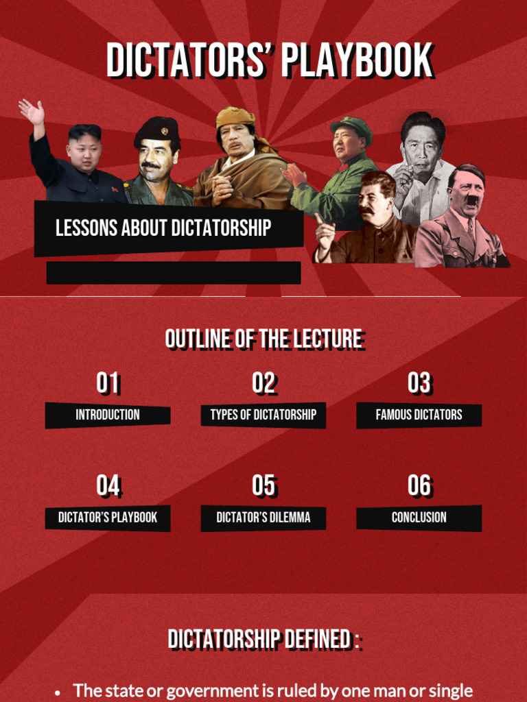 Dictatorship | PDF | Dictator | Adolf Hitler