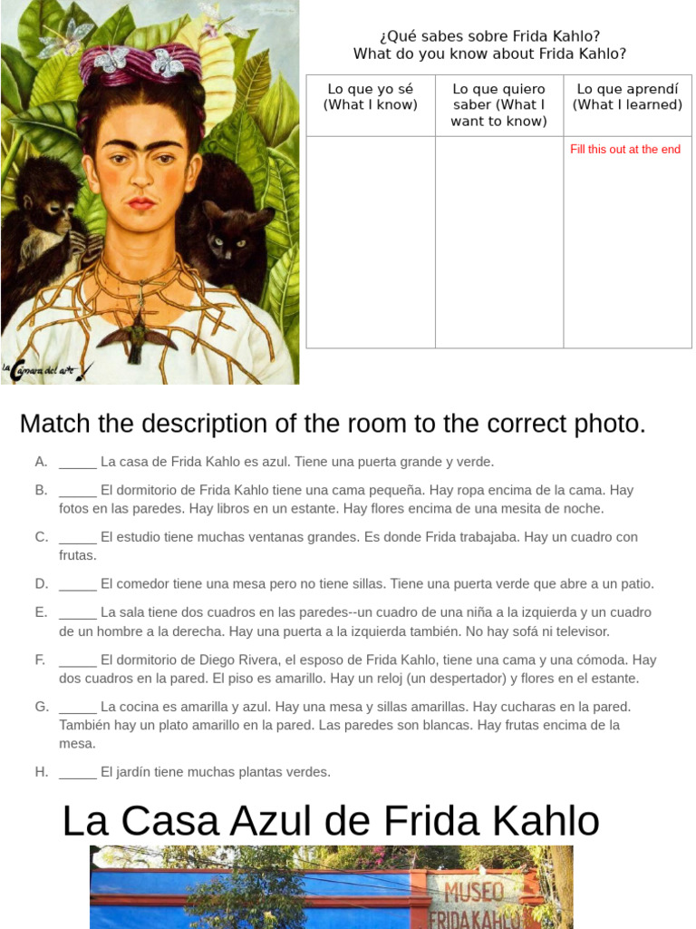 La Casa Azul de Frida Kahlo | PDF