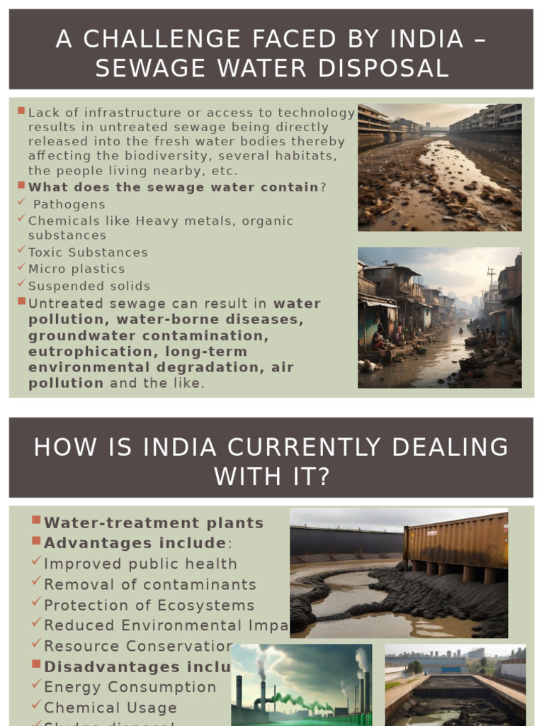 India’s Sewage Treatment Solutions | PDF | Sewage | Environmental ...