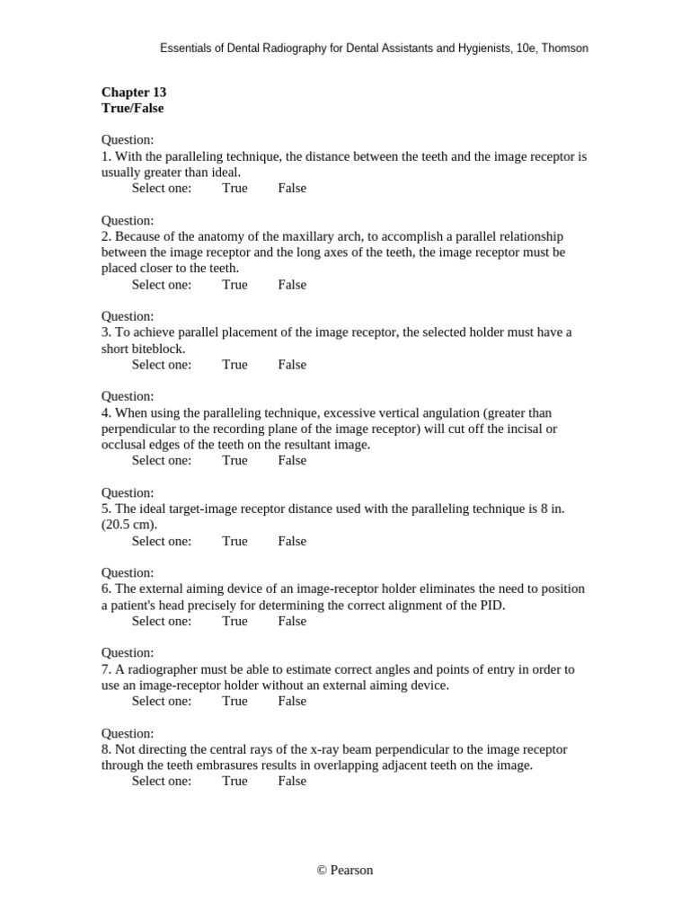 Chapter13 TF | PDF | Dentistry Branches