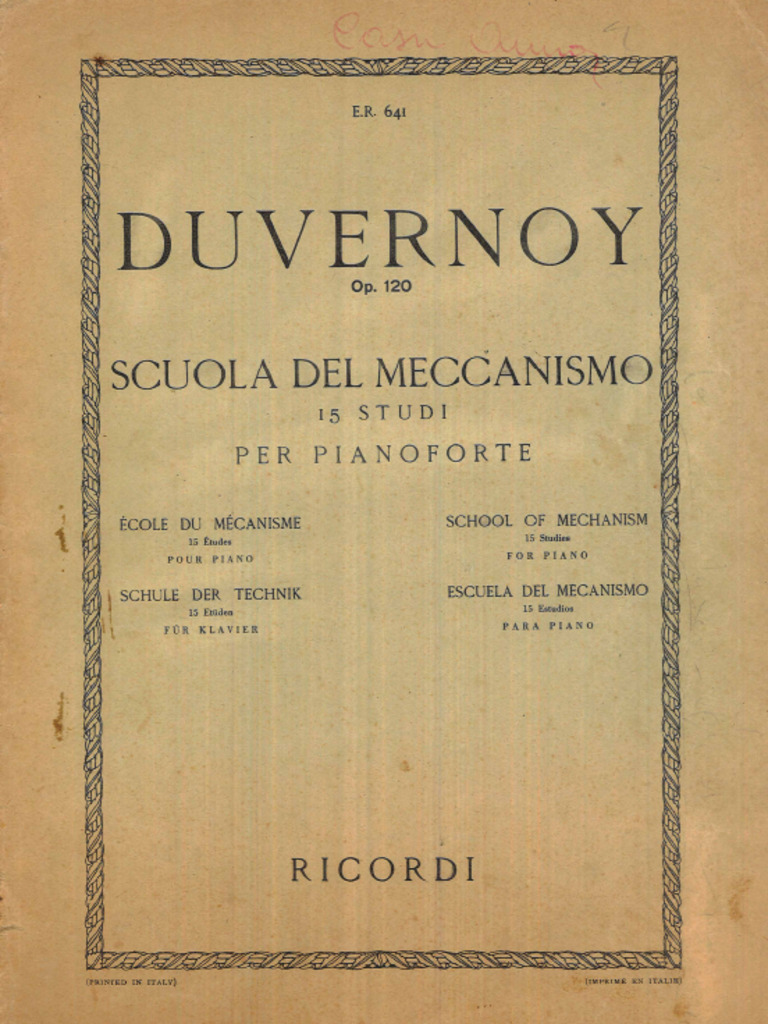 Duvernoy Op 120 | PDF