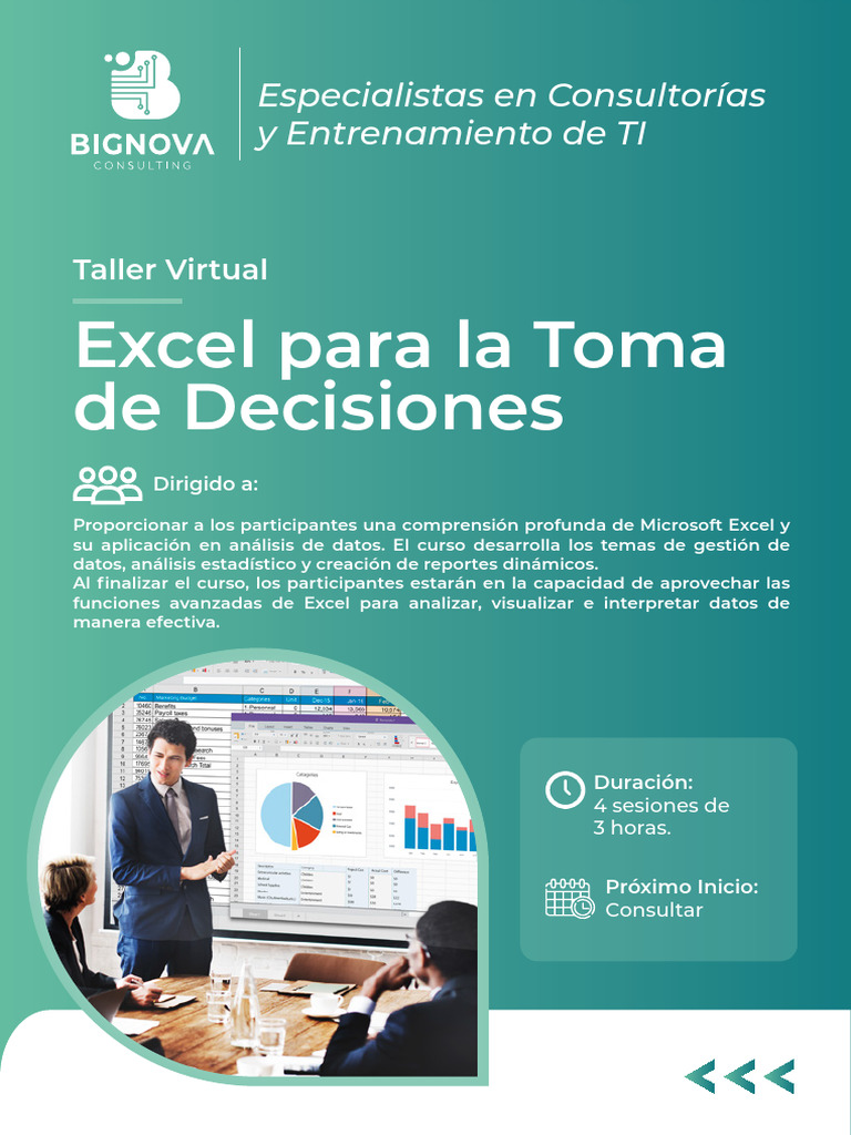 Excel Para La Toma De Decisiones Pdf Microsoft Excel Estadísticas 8967