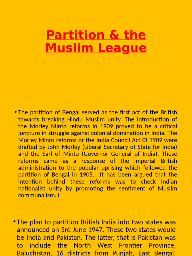 Partition of India: Causes and Impact | PDF | Partition Of India | Two ...