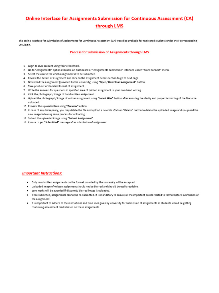 Instructions and Process LMS | PDF | Software | Computing