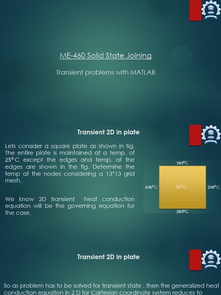 Lecture 5 - MATLAB - Transiemt Problem | PDF