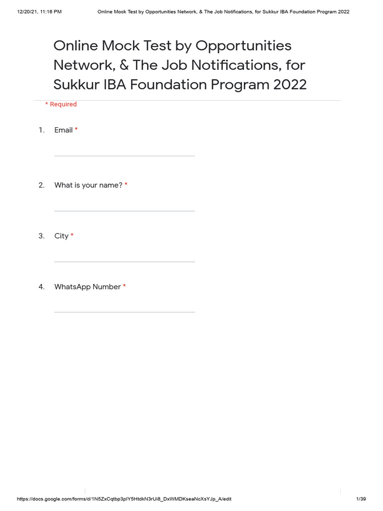 Sukkur IBA 2022 Mock Test Guide | PDF | Mosquito | Circle