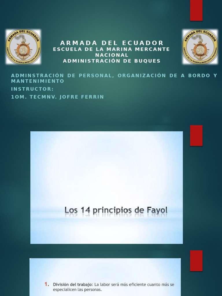 Principio Control Fayol | PDF