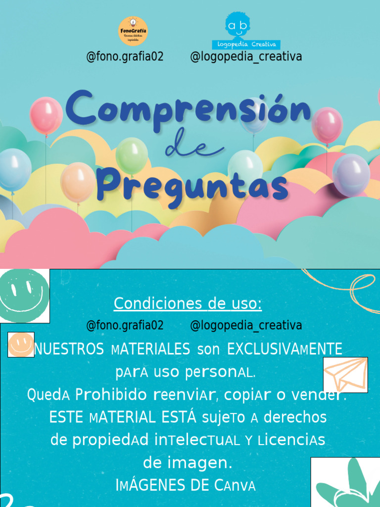 Comprensión de Preguntas | PDF