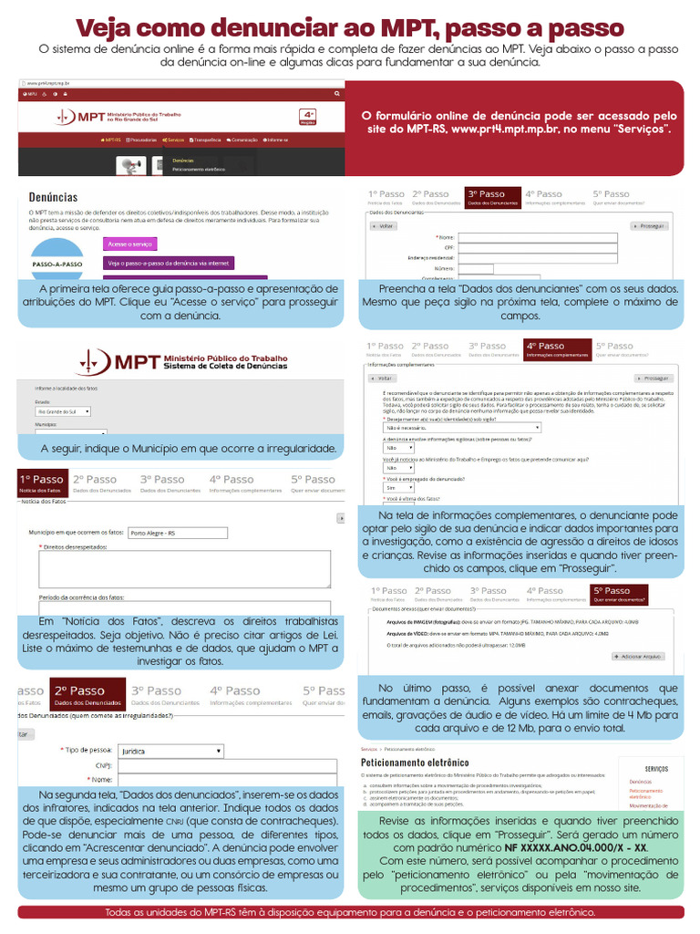 Guia de Denúncia Online ao MPT | PDF | Informática
