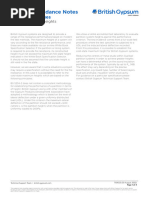 British Gypsum Deflection Head Detail | PDF | Drywall