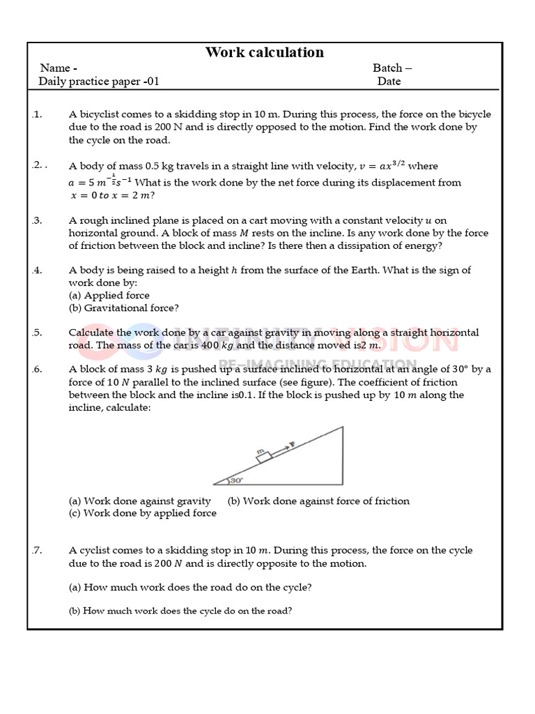 dpp 1 | PDF | Force | Quantity