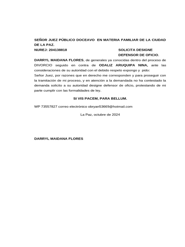 Defensor de Oficio | PDF | Derecho
