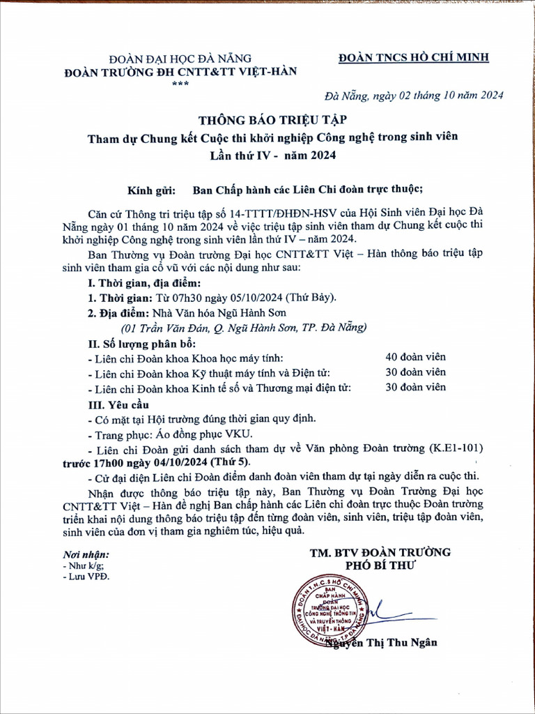 TBTT Tham Dự InTE IV 2024 | PDF