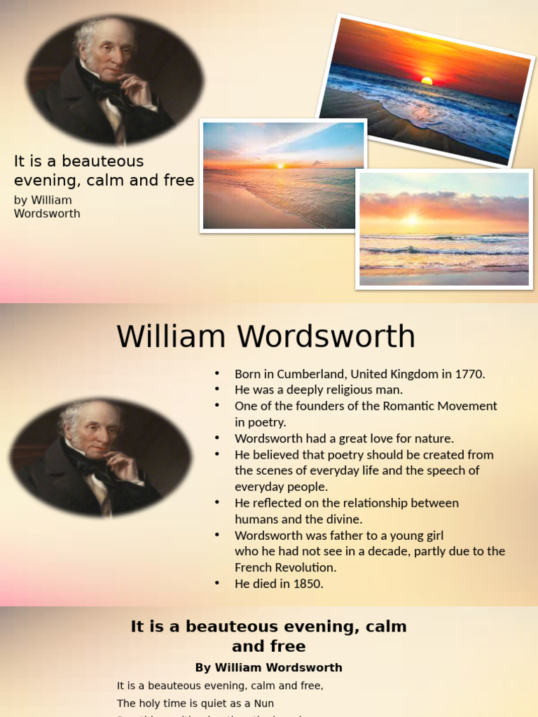 10. It is a Beauteous Evening_Wordsworth | PDF