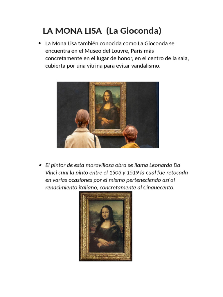 La Mona Lisa | PDF
