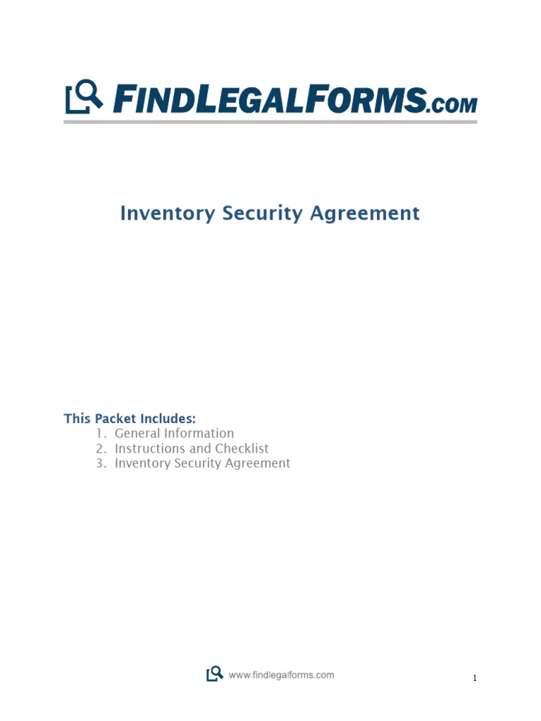Inventory Security Agreement | PDF | Debt | Legal Liability