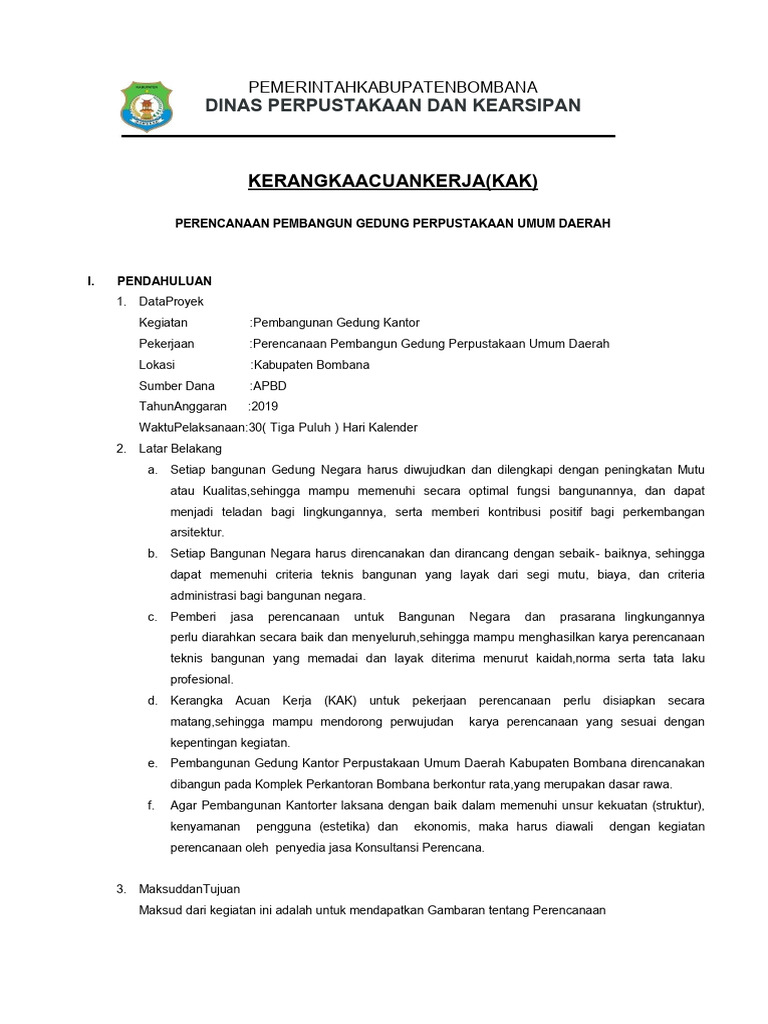 Kak Gedung Perpustakaan Dan Kearsipan | PDF | Seni | Komputer