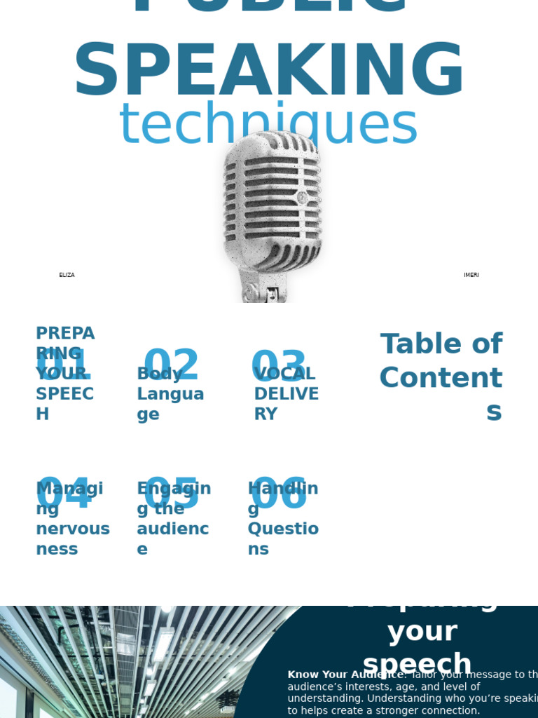 Public Speaking Techniques Guide | PDF | Psychology | Psychological ...