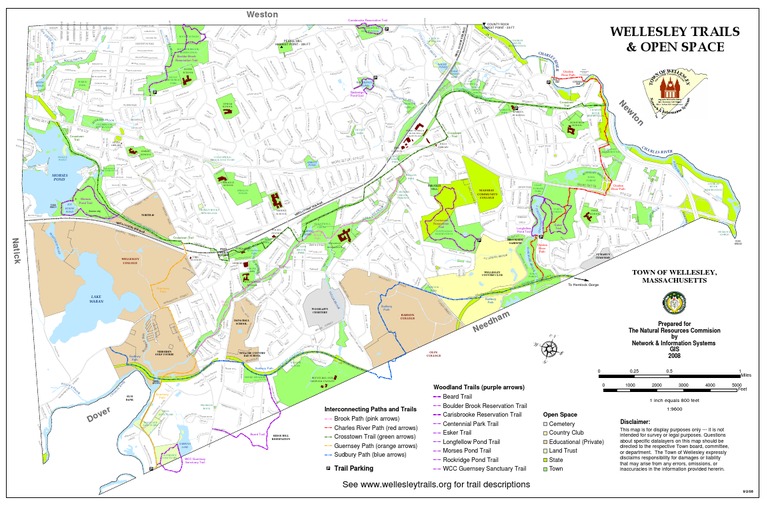 Wellesley Trails Gist Rail Map | PDF | Streets And Roads | Outdoor ...