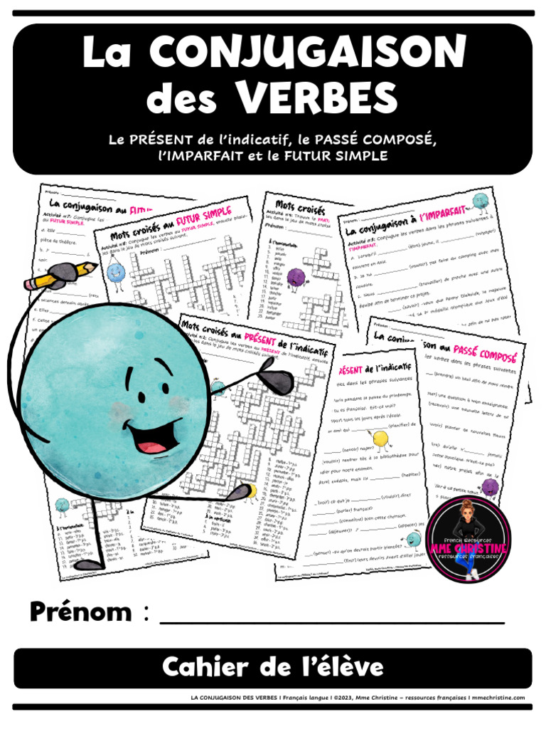 La Conjugaison Des Verbes: Cahier de L'élève | PDF | Conjugaison | Verbe