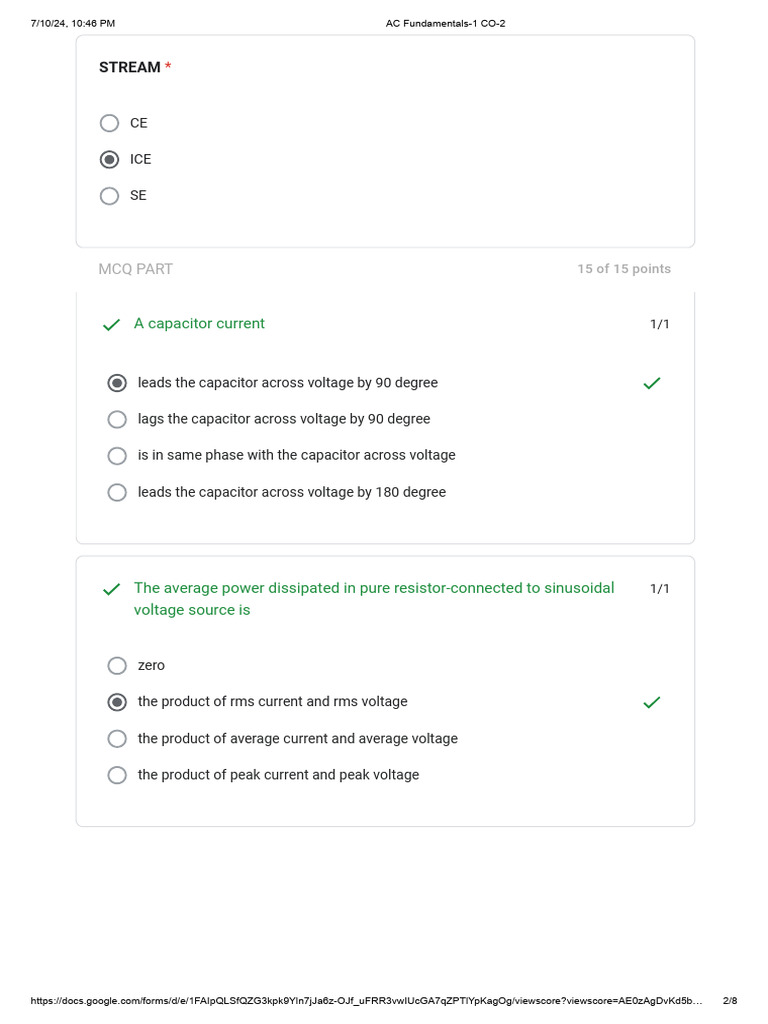 AC Fundamentals-1 CO-2 | PDF | Capacitor | Alternating Current