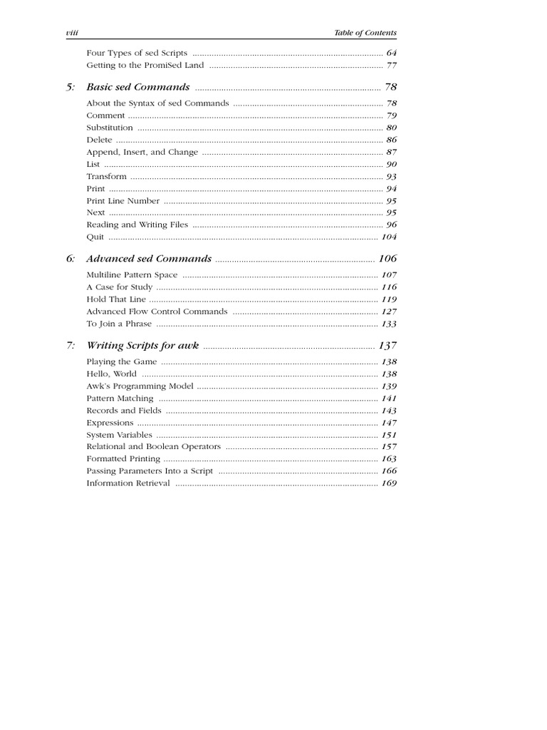 5: Basic Sed Commands 78 | PDF | Programming Paradigms | Computer Science